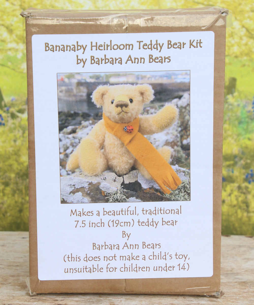 Bananaby Mohair 7.5 inch Teddy Bear Kit by Make A Teddy